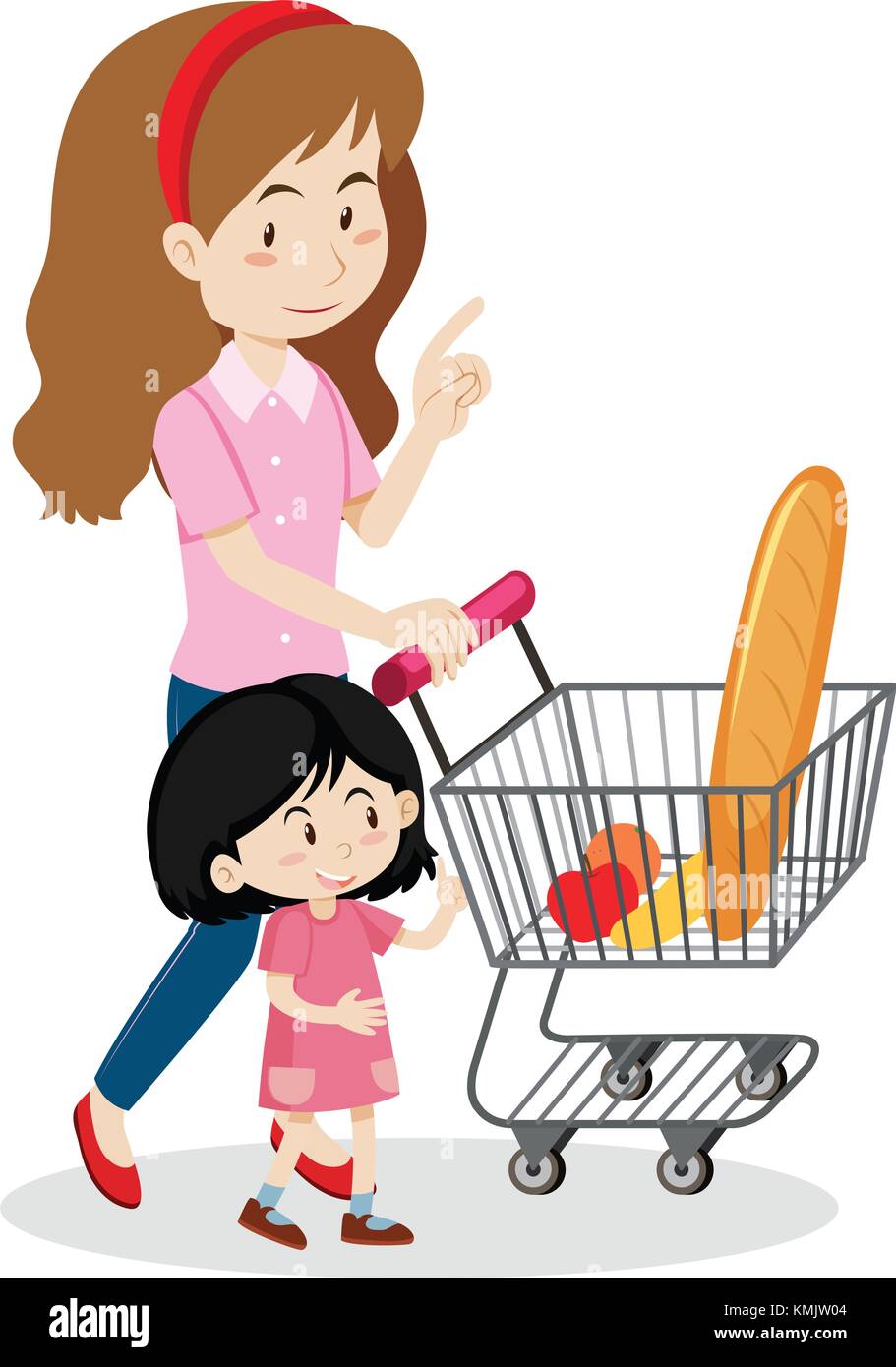 Mom Shopping Clip Art