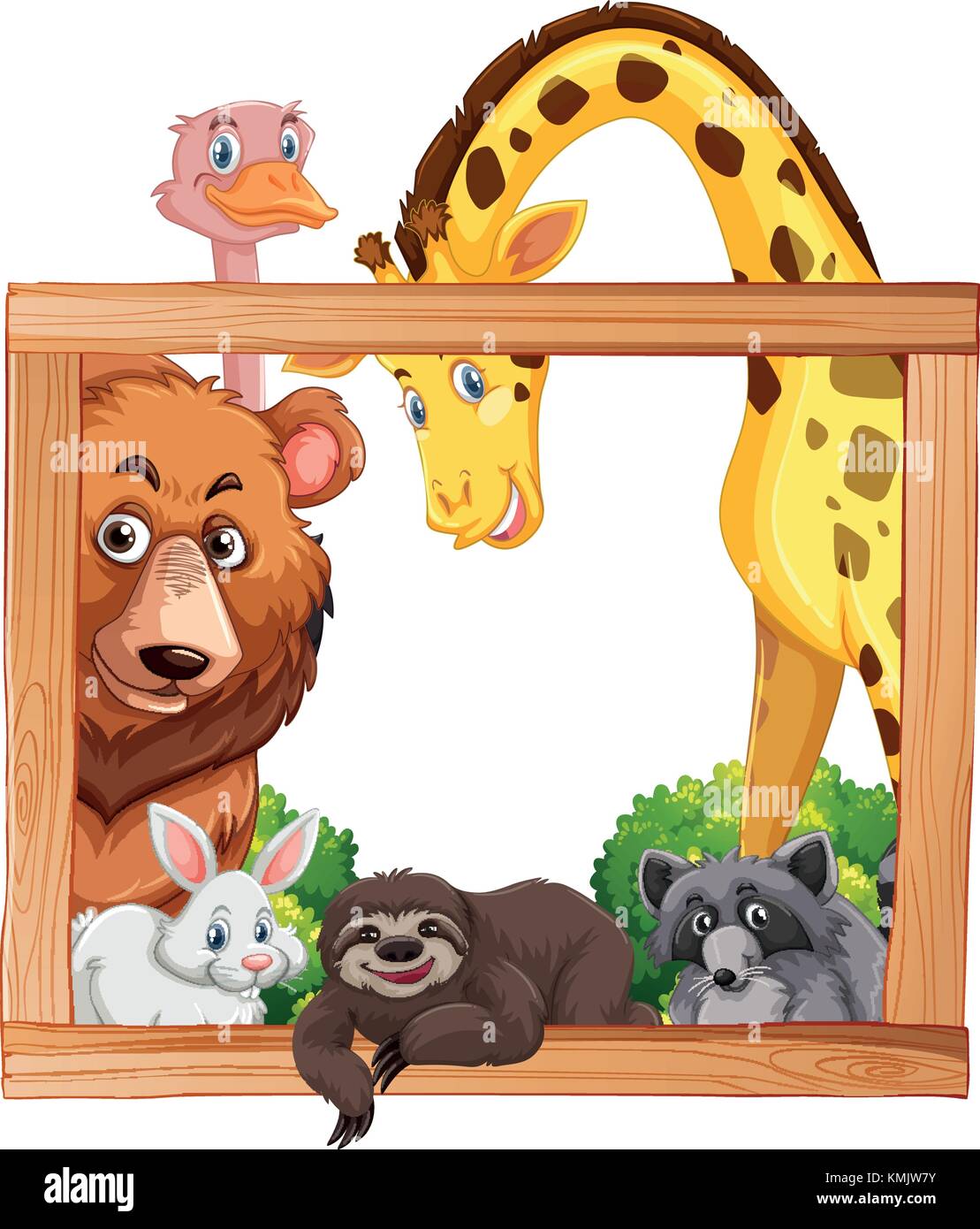 Safari frame Stock Vector Images - Alamy