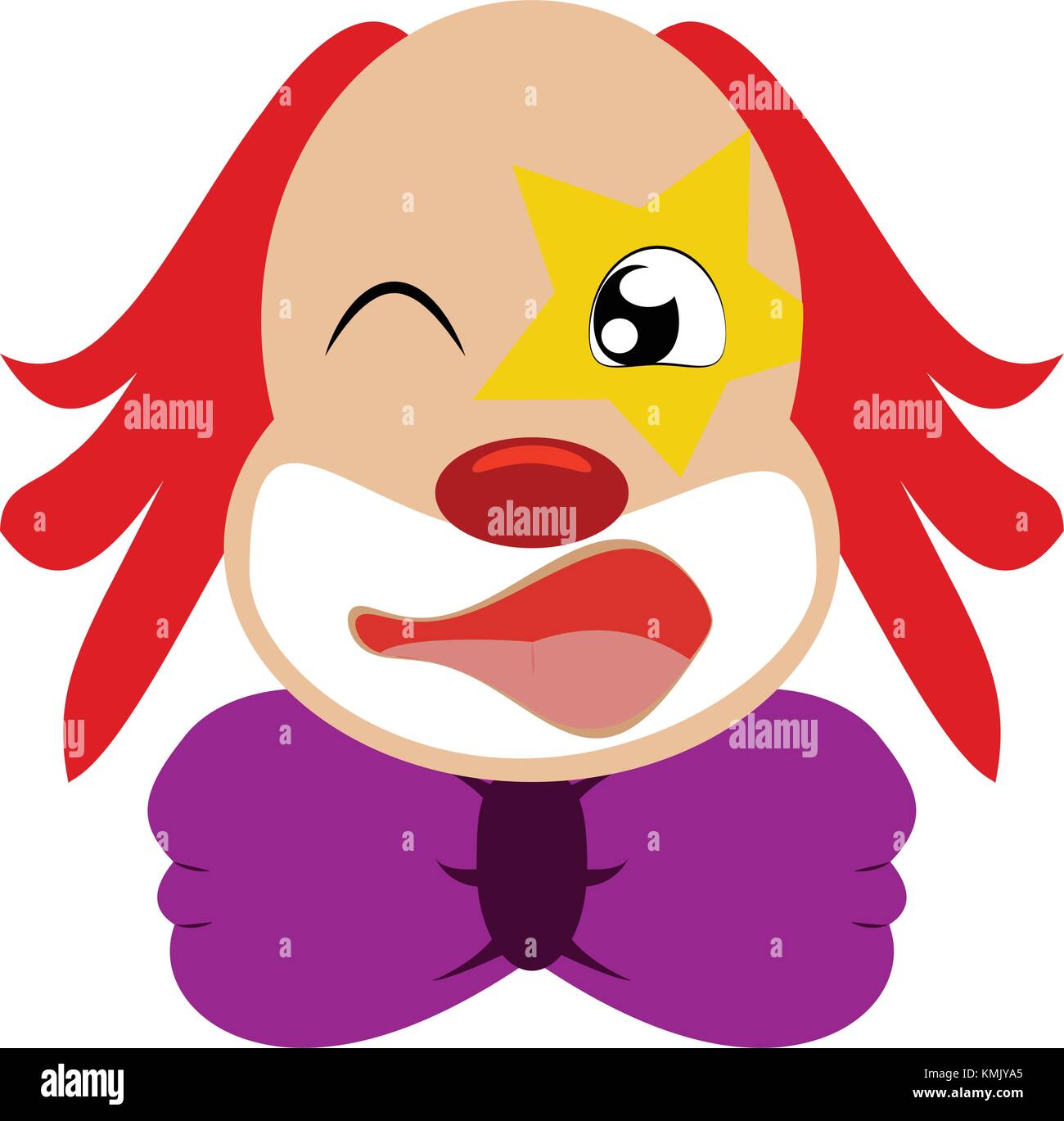 Funny cute Clown Stock Vector Image & Art - Alamy