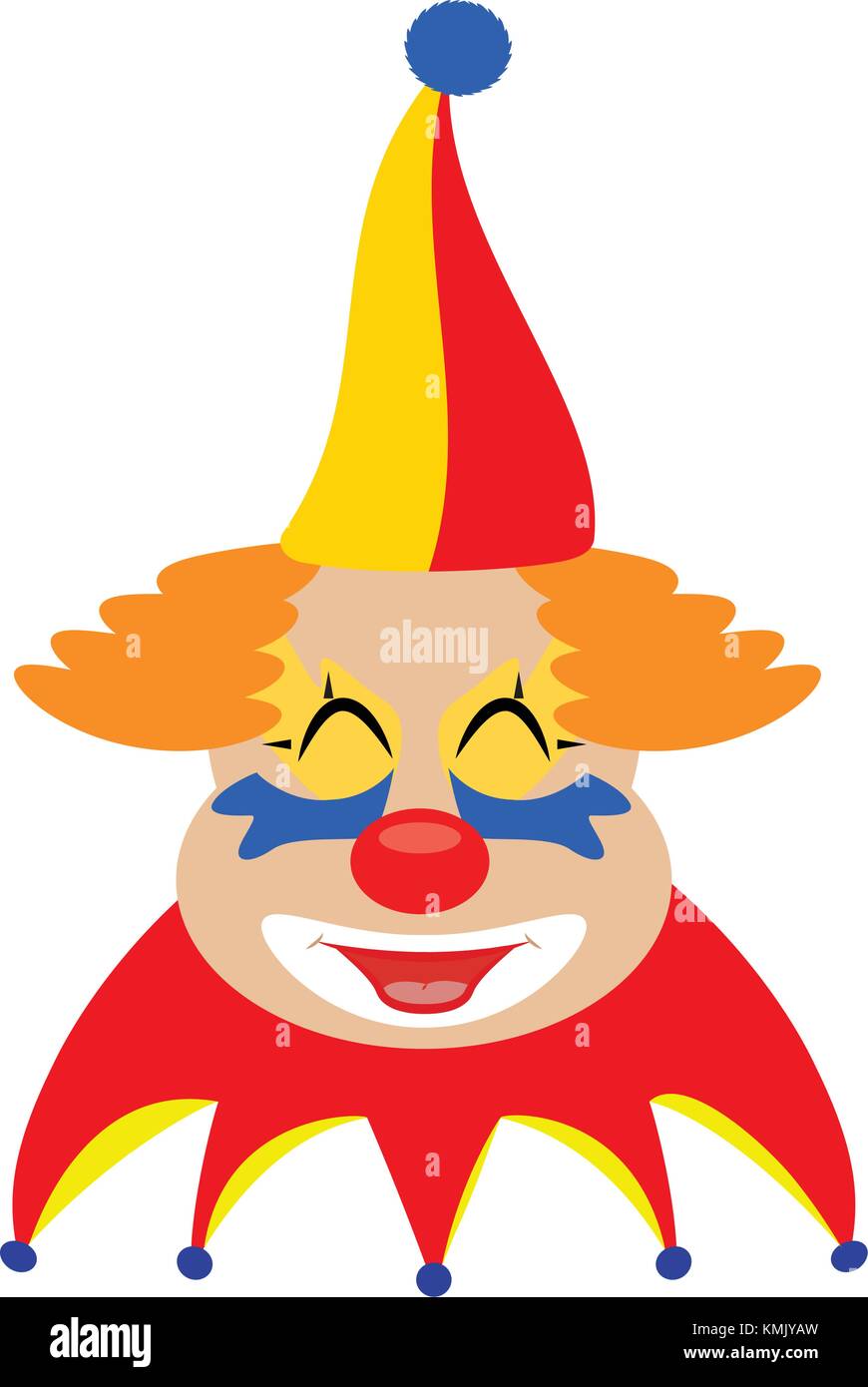 Funny cute Clown Stock Vector Image & Art - Alamy