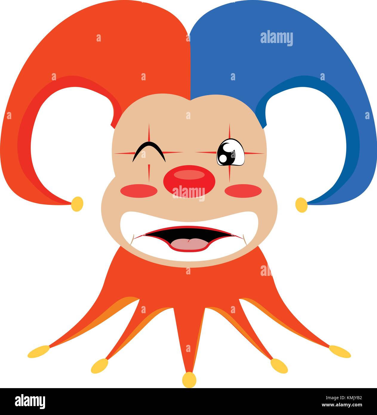 Funny cute Clown Stock Vector Image & Art - Alamy