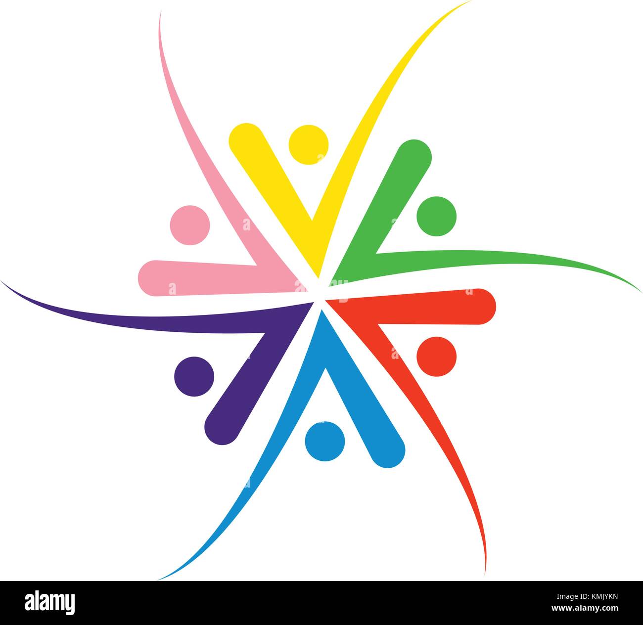 abstract group symbol Stock Vector Image & Art - Alamy