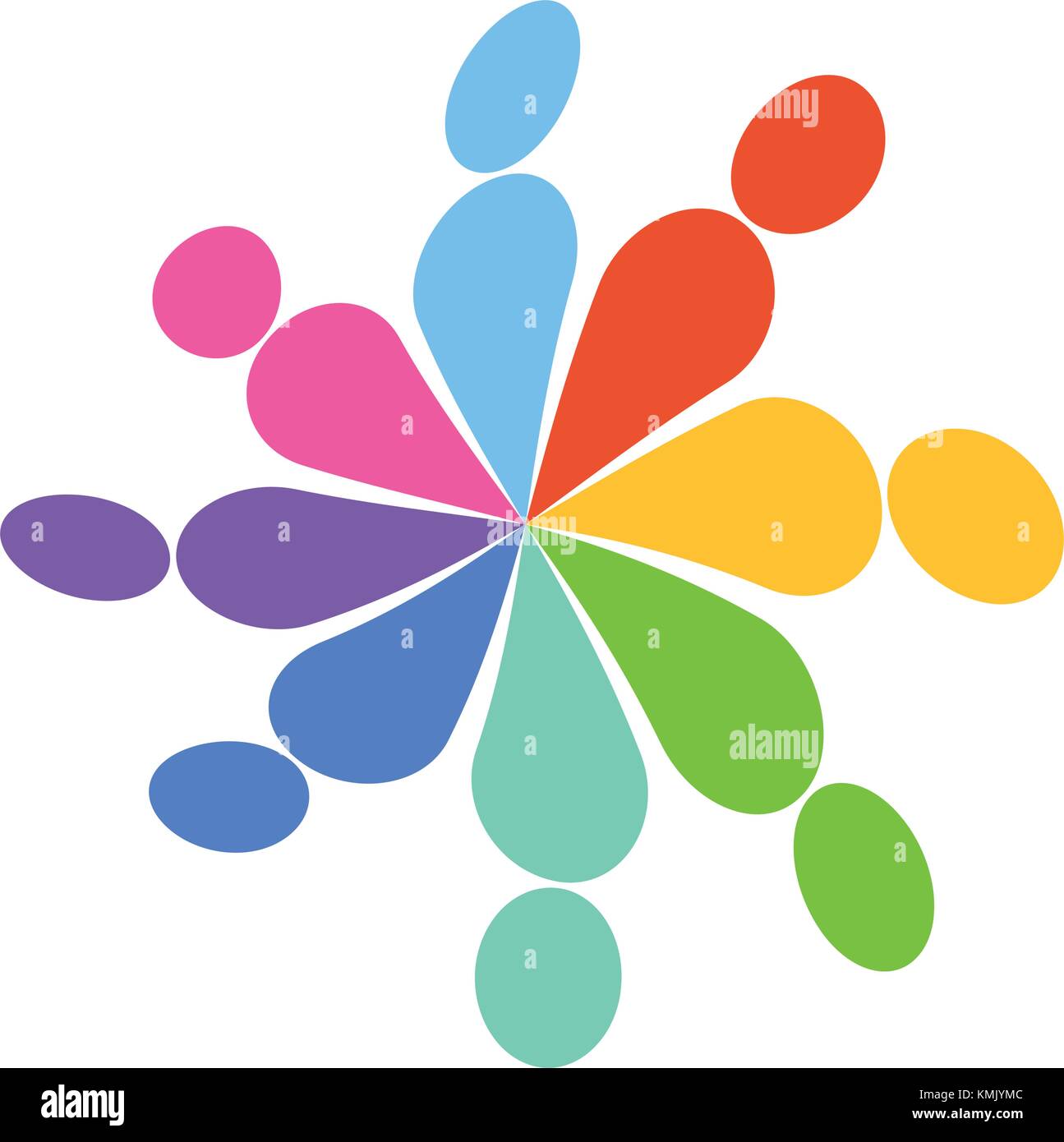 abstract group symbol Stock Vector Image & Art - Alamy
