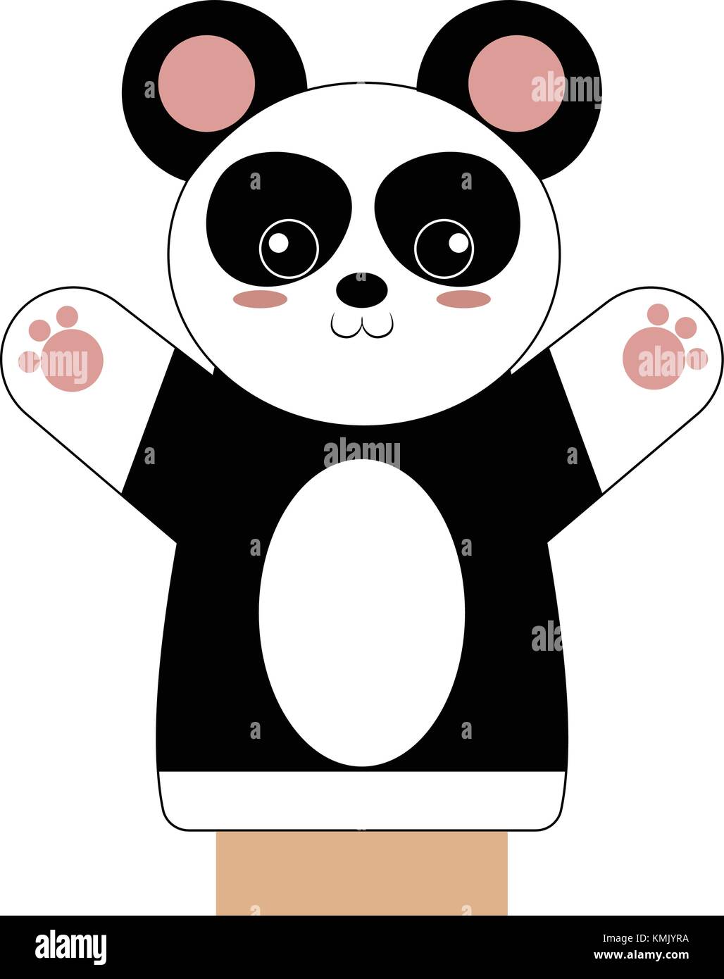 Cute puppet animal Stock Vector Image & Art - Alamy