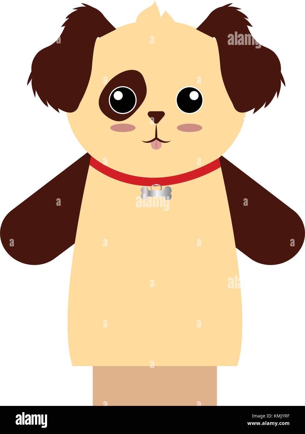 Cute puppet animal Stock Vector Image & Art - Alamy