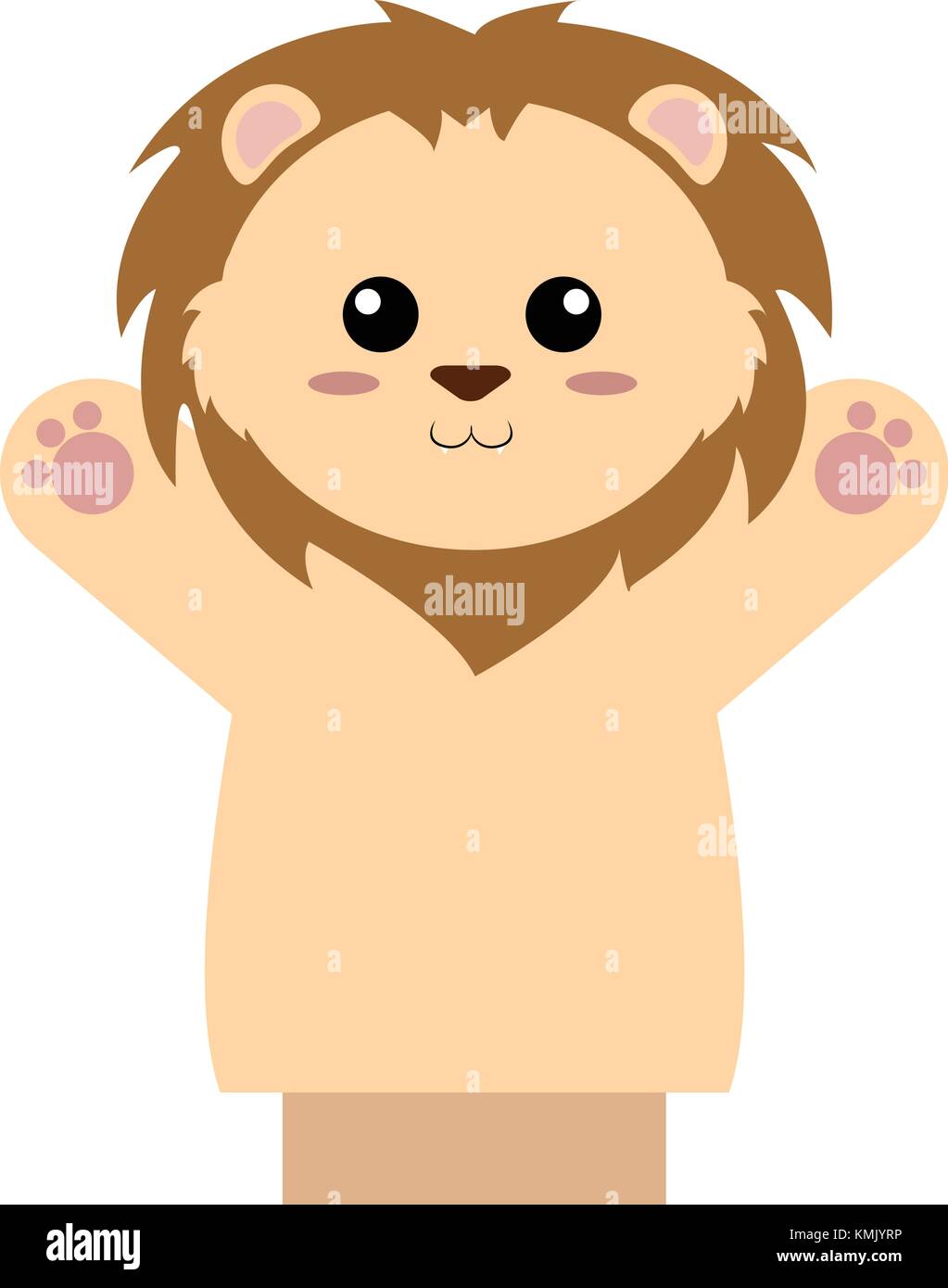 Cute puppet animal Stock Vector Image & Art - Alamy