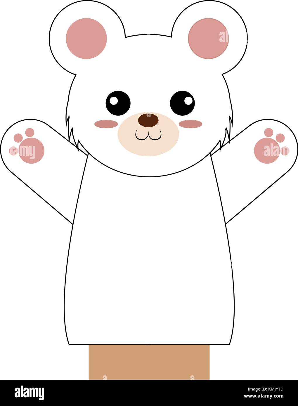 Cute puppet animal Stock Vector Image & Art - Alamy