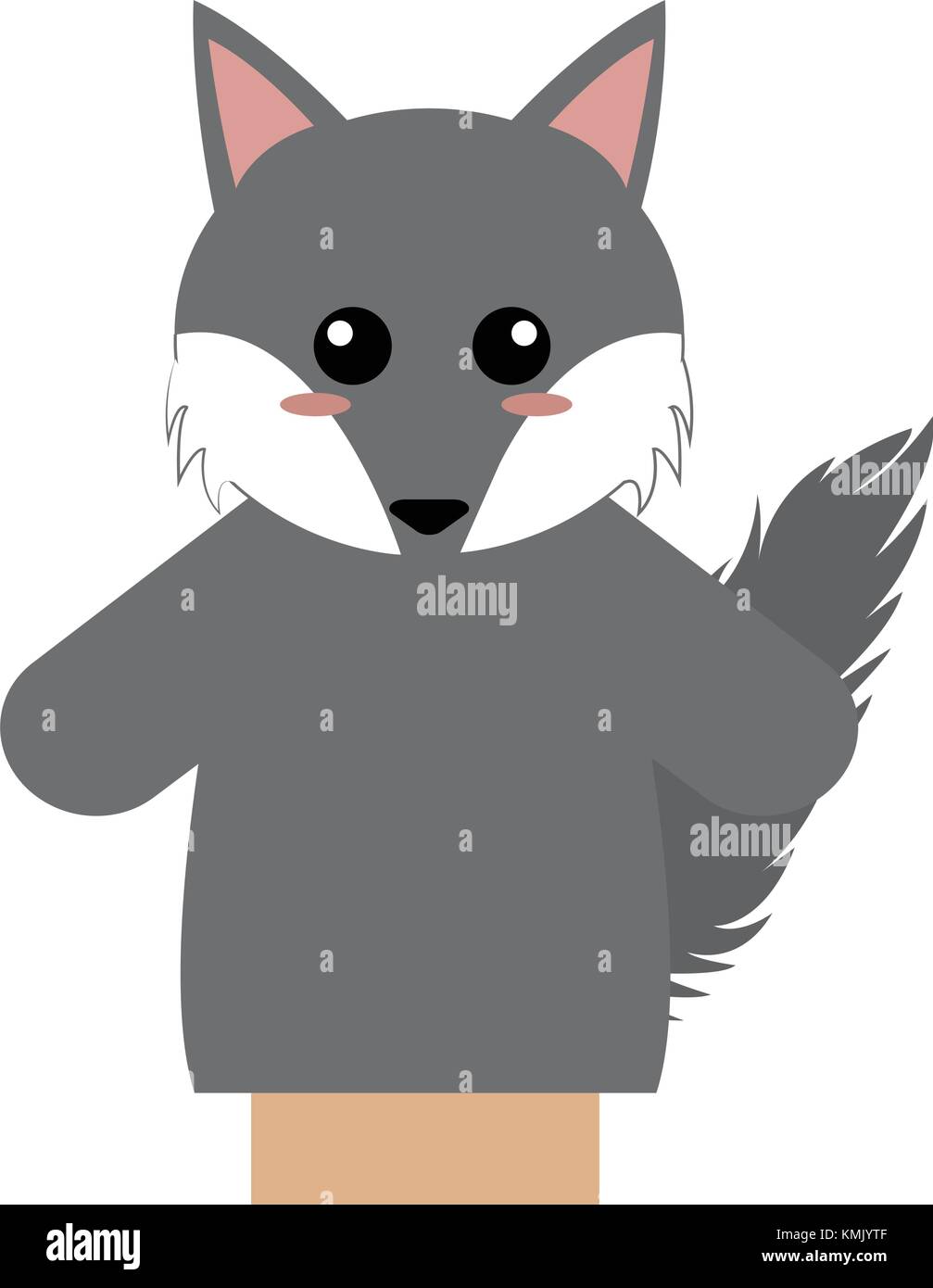 Cute puppet animal Stock Vector Image & Art - Alamy