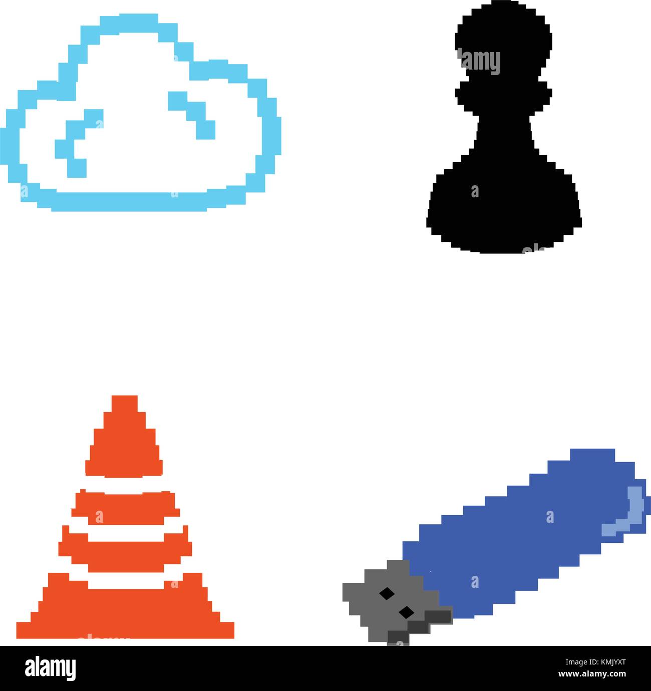 Object pixel effect Stock Vector Image & Art - Alamy