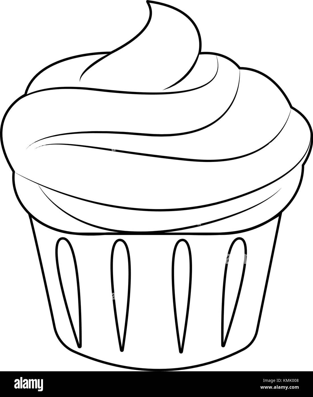 Bakery outline food Stock Vector Image & Art - Alamy