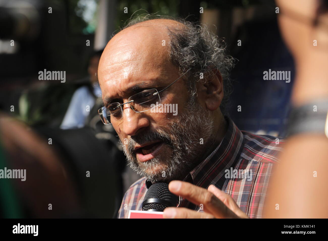 Gauri lankesh murder protest at Delhi Press Club Stock Photo - Alamy