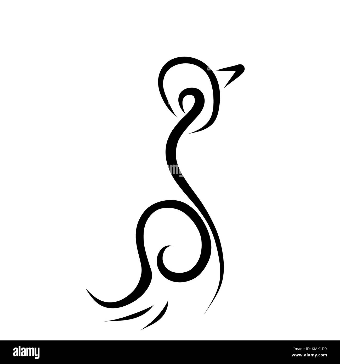 Cute bird icon clipart Black and White Stock Photos & Images - Alamy