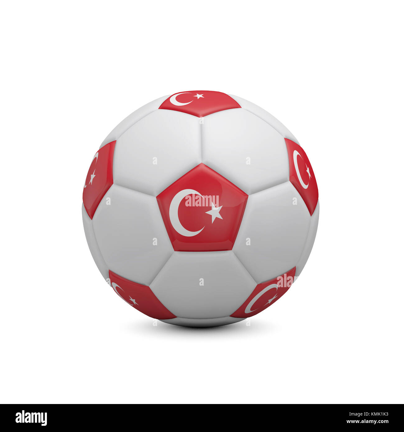 Soccer ball national flag turkey Cut Out Stock Images & Pictures - Alamy