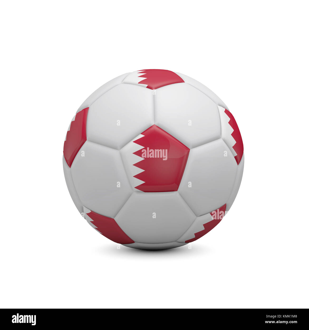 Soccer football with Bahrain flag. 3D Rendering Stock Photo - Alamy
