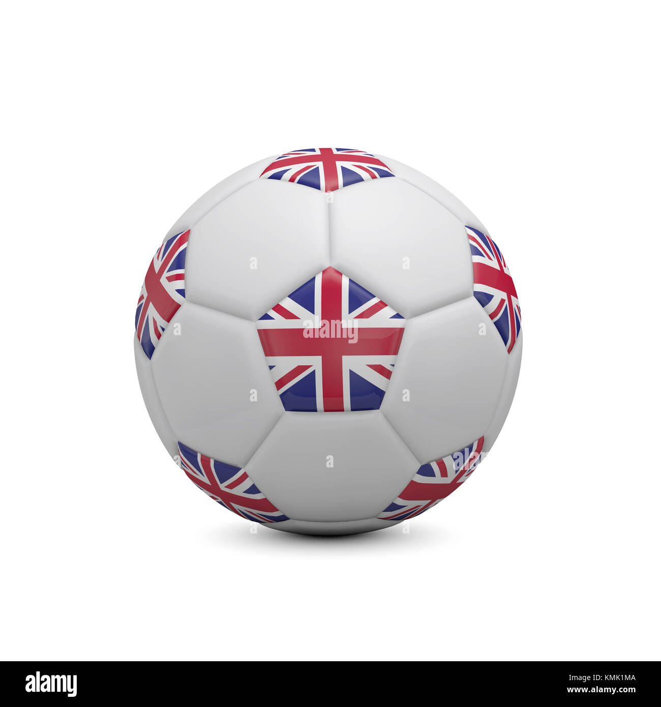 Soccer ball flag british Cut Out Stock Images & Pictures - Alamy