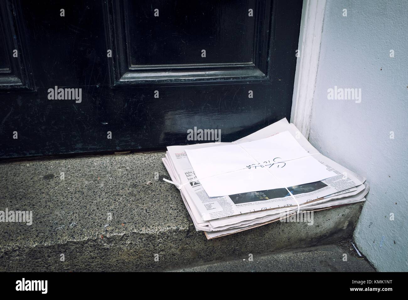 Newspaper Door High Resolution Stock Photography and Images - Alamy
