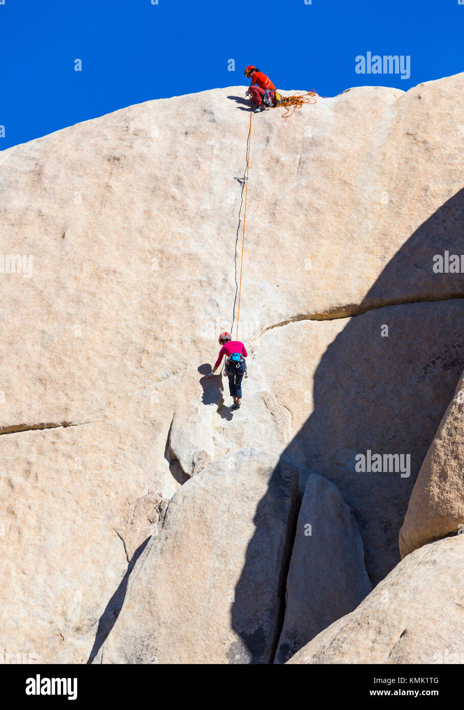 Climbing, Joshua Tree National Park, California, USA Stock Photo - Alamy
