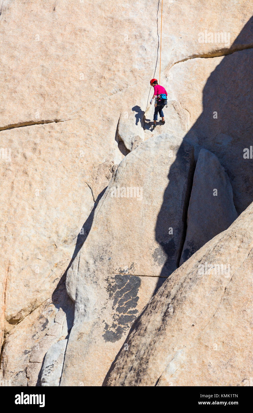 Climbing, Joshua Tree National Park, California, USA Stock Photo - Alamy