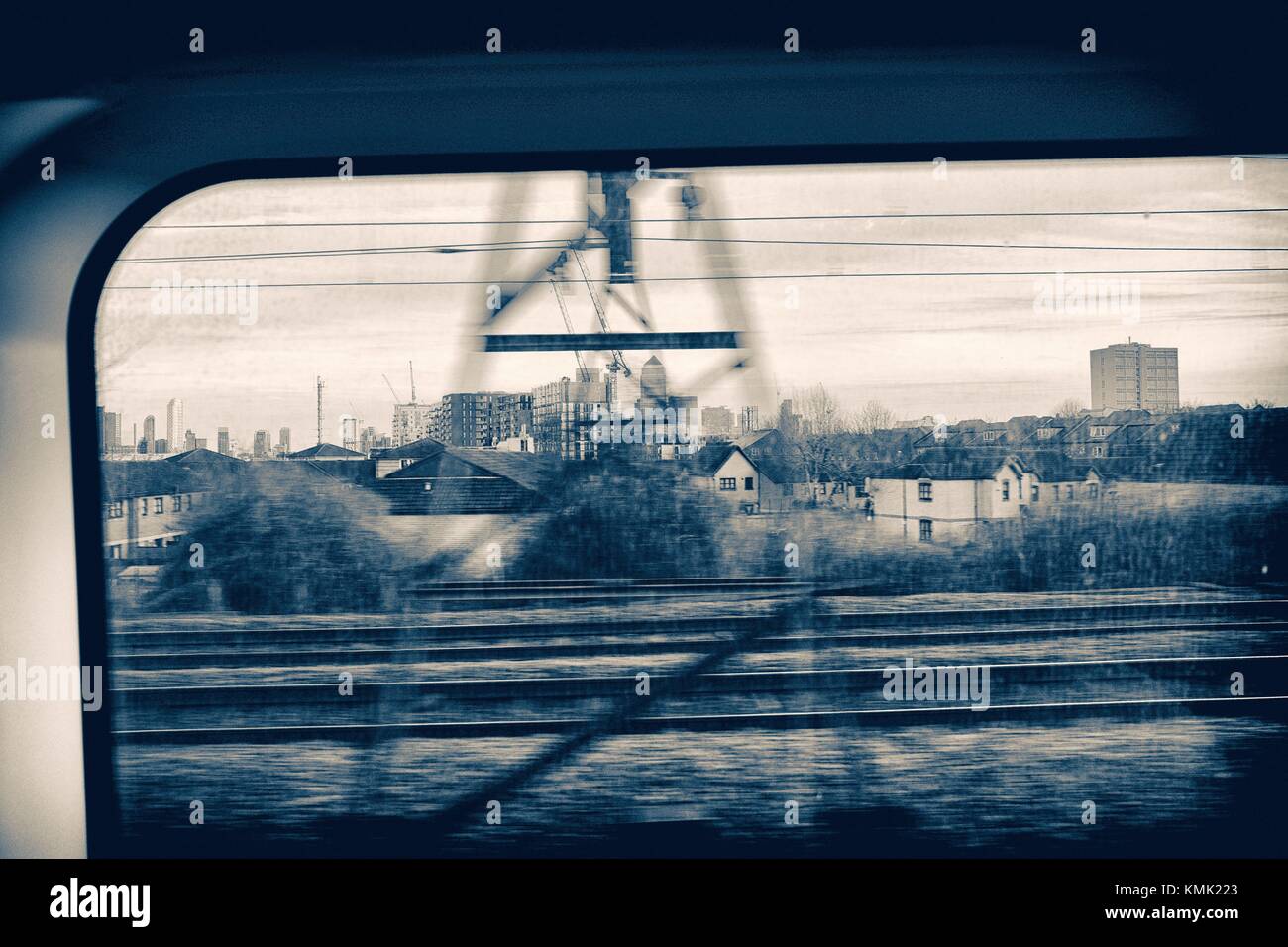 Moving train window view hi-res stock photography and images - Alamy