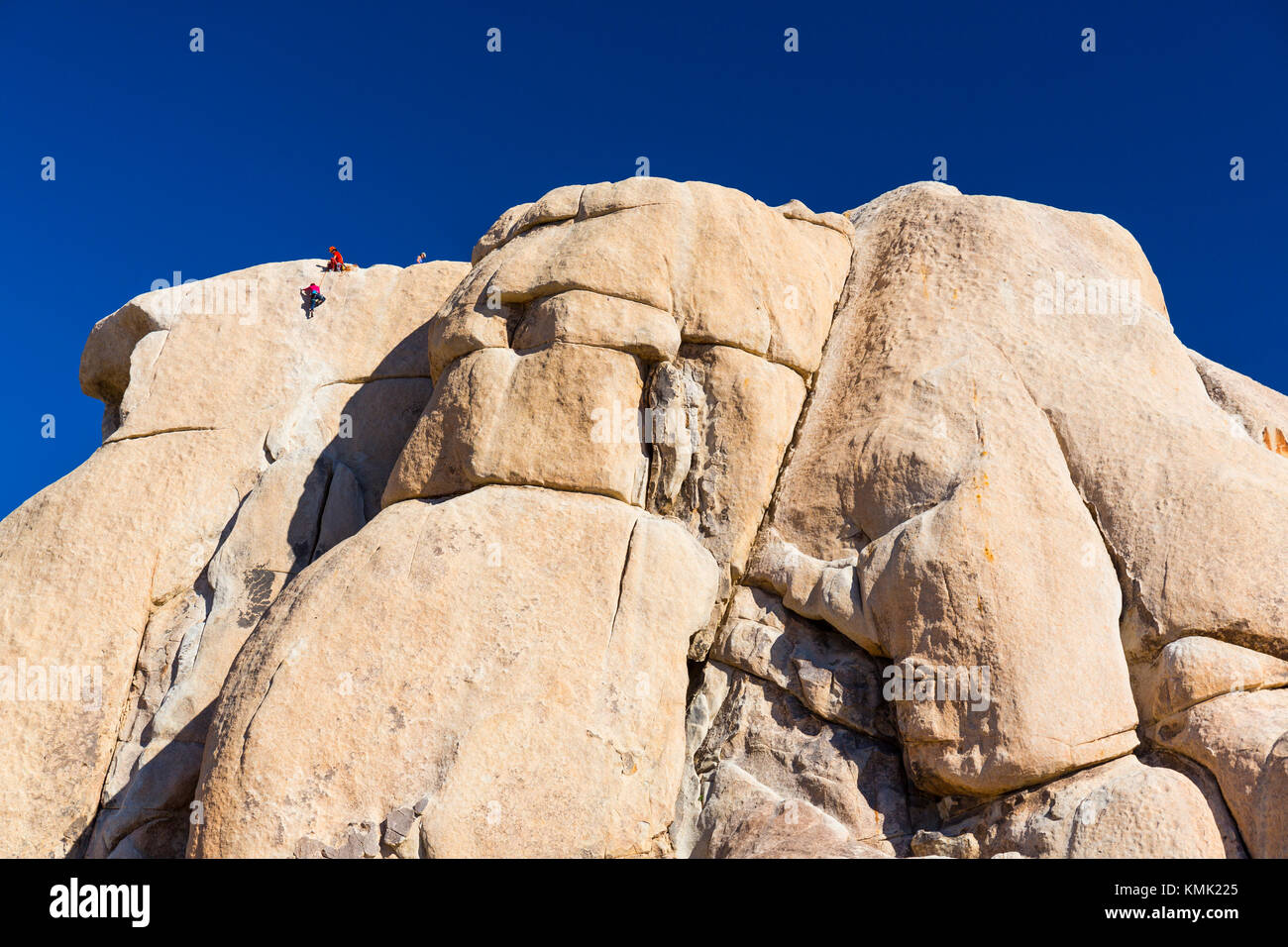 Climbing, Joshua Tree National Park, California, USA Stock Photo - Alamy