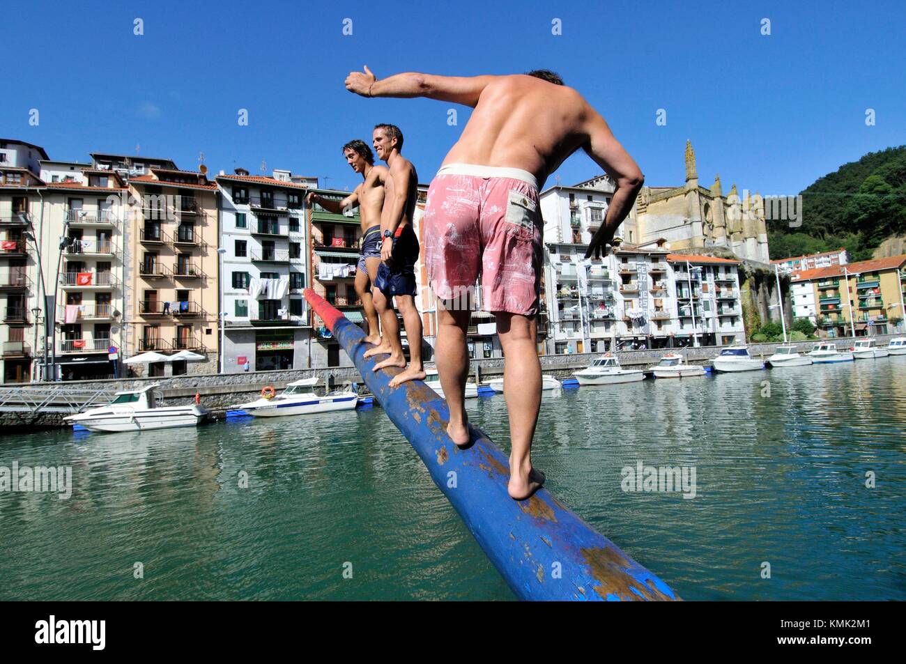 Greasy pole hi-res stock photography and images - Alamy