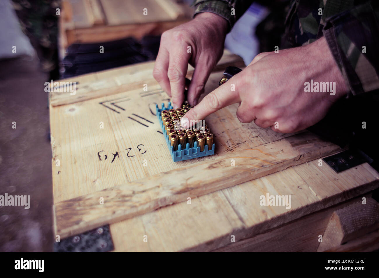 Loading firearm ammunition rifle hi-res stock photography and images ...