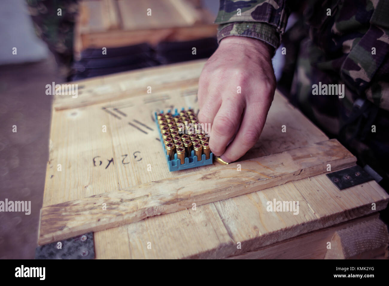 Soldier loading 9mm caliber hi-res stock photography and images - Alamy