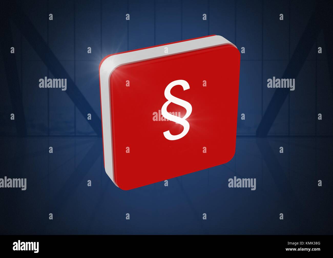 Digital composite of Section symbol icon and dark background Stock ...