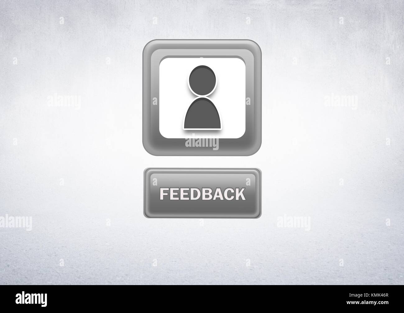 Digital composite of user feedback button Stock Photo - Alamy