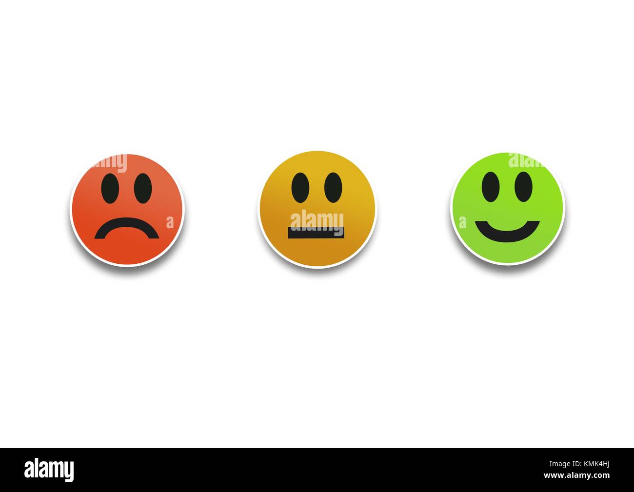 Digital composite of Feedback smiley faces Stock Photo - Alamy