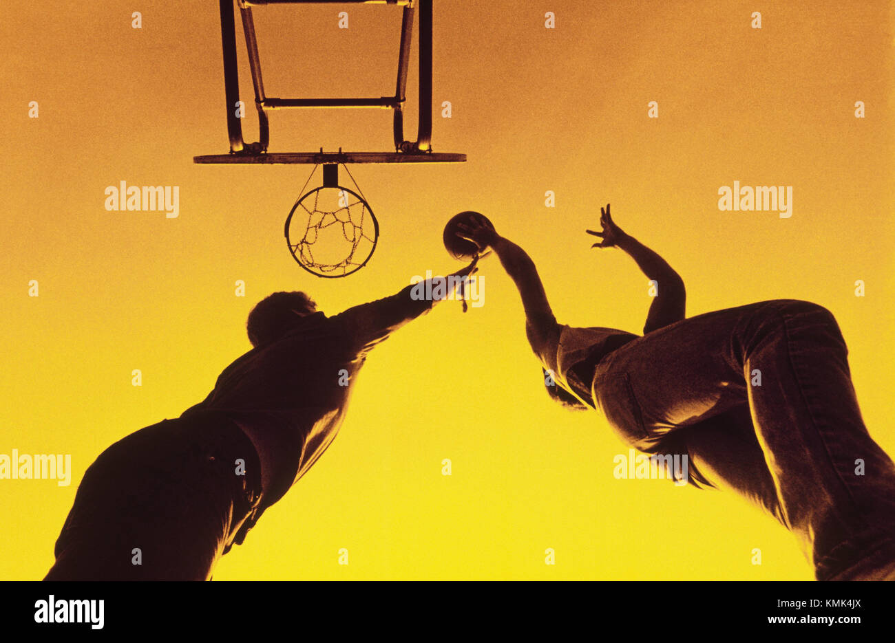 Child shooting basket hi-res stock photography and images - Alamy