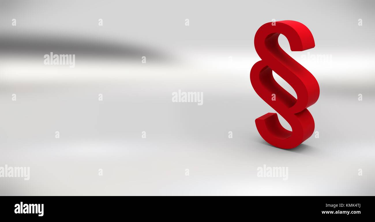 Digital composite of section symbol icon with bright background Stock ...