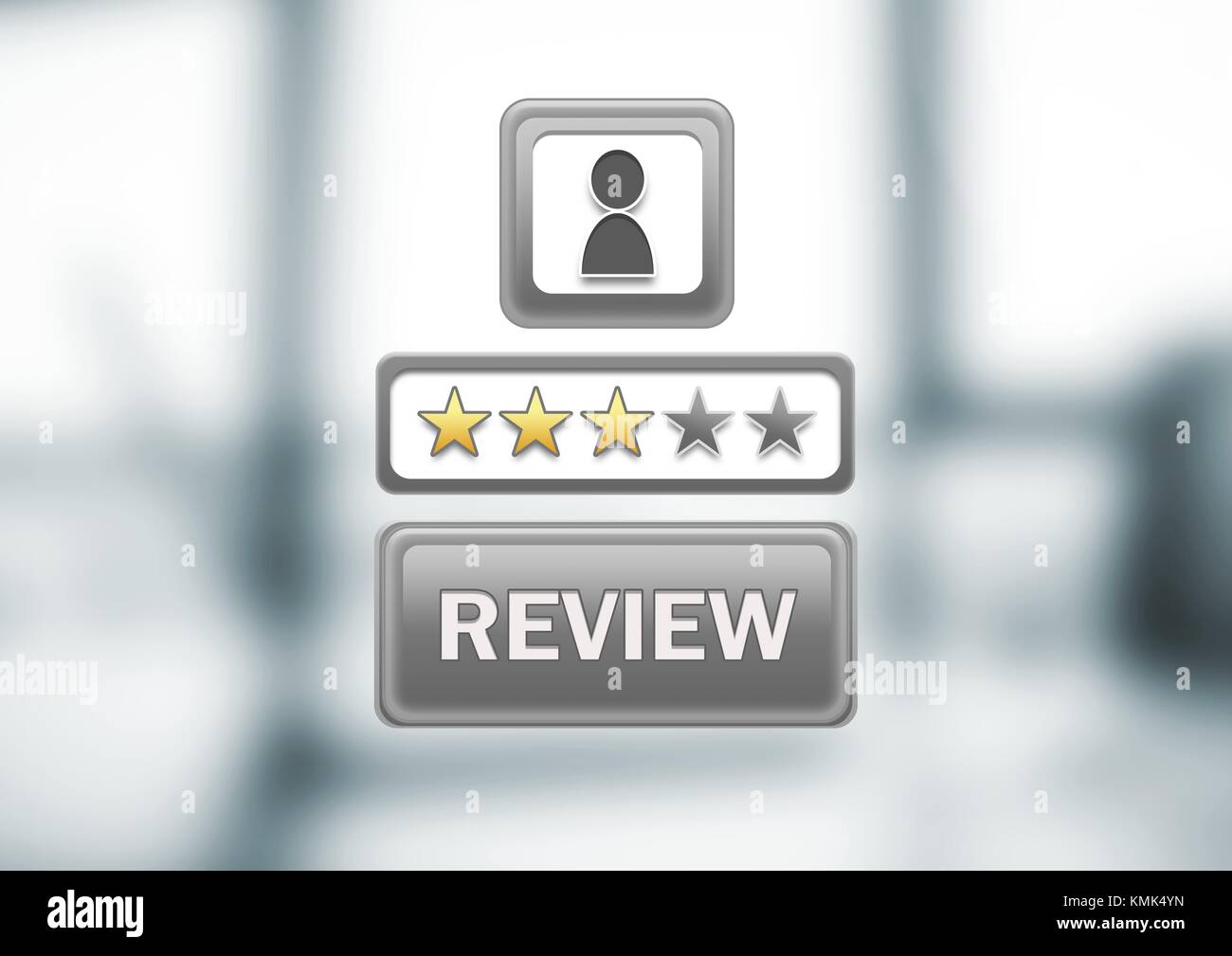 Digital composite of star review ratings for user Stock Photo - Alamy