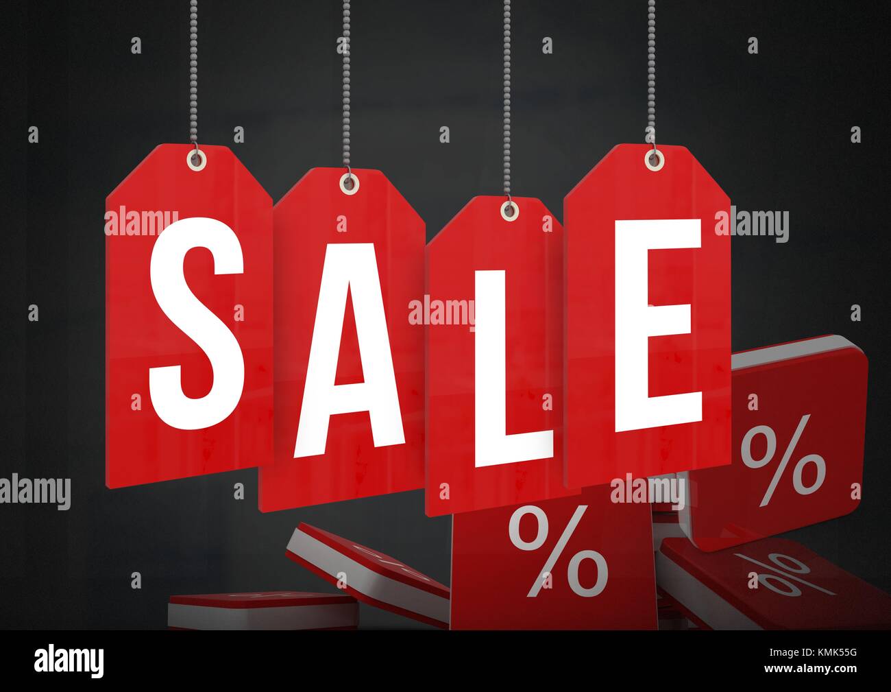 Digital composite of Sale tag with percent symbol icons Stock Photo - Alamy
