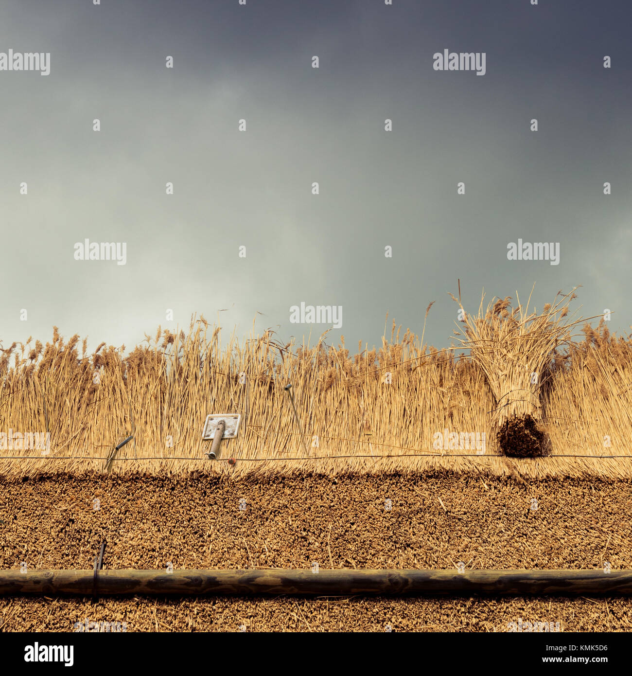 Thatch thatching material straw bundle hi-res stock photography and ...