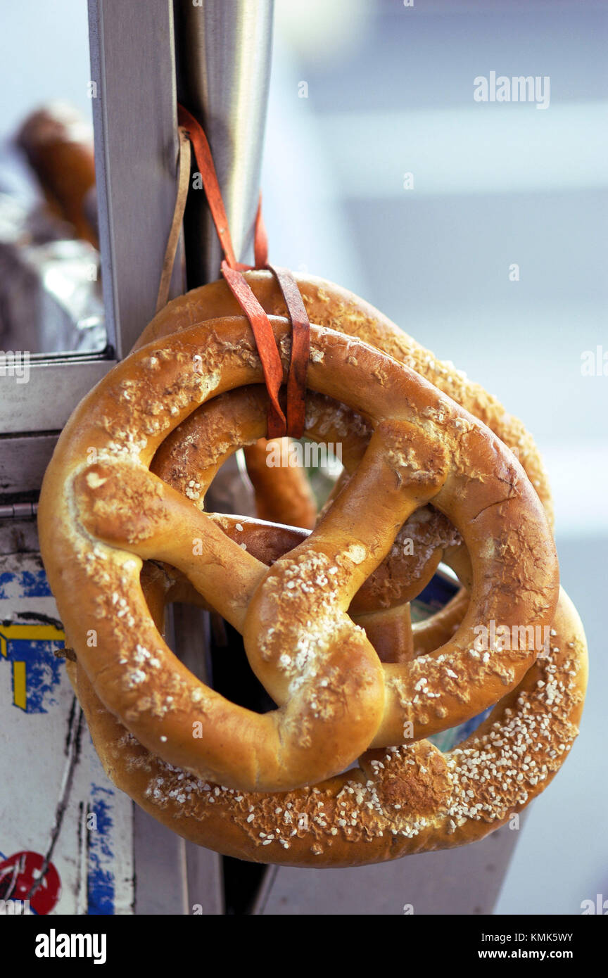 Pretzel hanging hi-res stock photography and images - Alamy