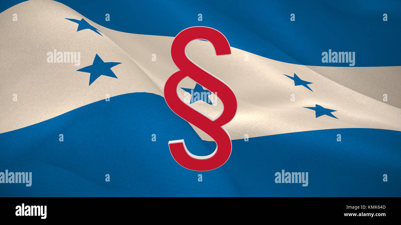 Vector icon of section symbol against digitally generated honduran ...