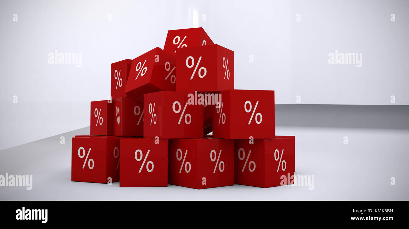 Vector icon of percentage symbol against abstract room Stock Photo - Alamy