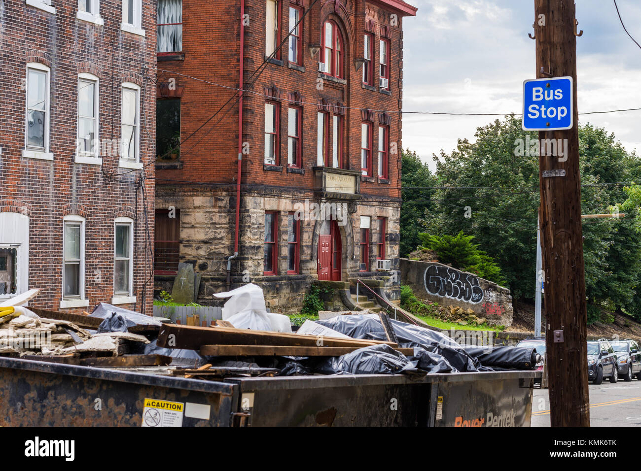 Skyline from Polish hill in Northern Pittsburgh, Pennsylvania Stock ...