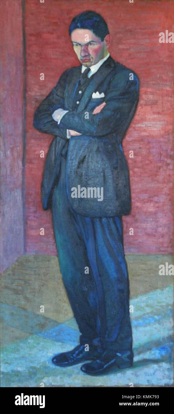 Alfredo de Simone's 'Retrato de pintor' is a portrait painting that ...