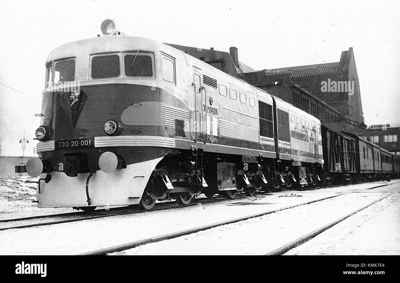 The TE2-20-001 is a locomotive featured in a photograph taken at the ...