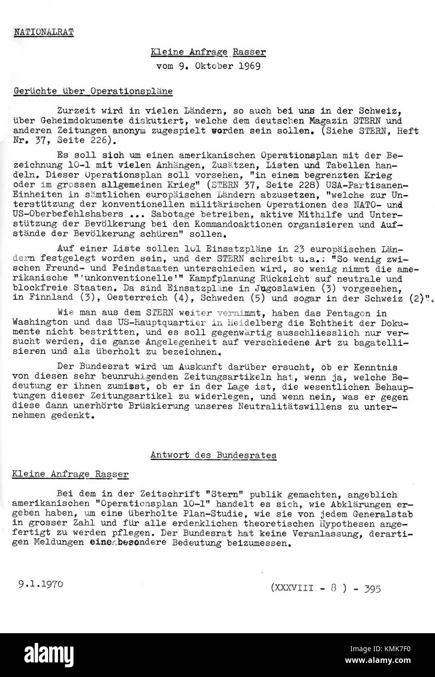 Anfrage Alfred Rasser refers to a request or inquiry involving Alfred ...