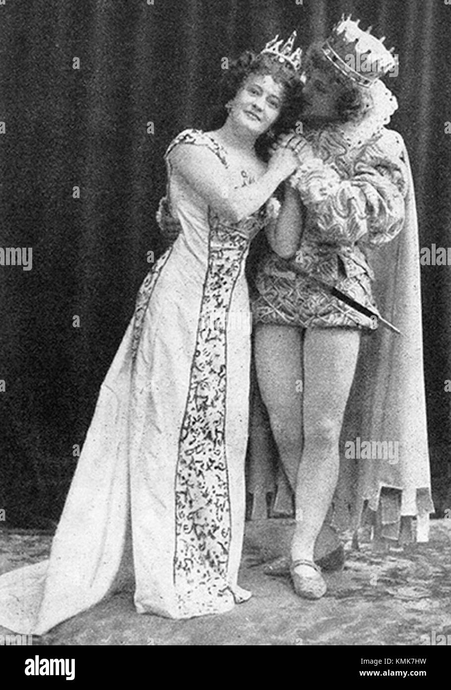 A portrait from 1907 of Victora Strandin and Oscar Tropp, featuring an ...