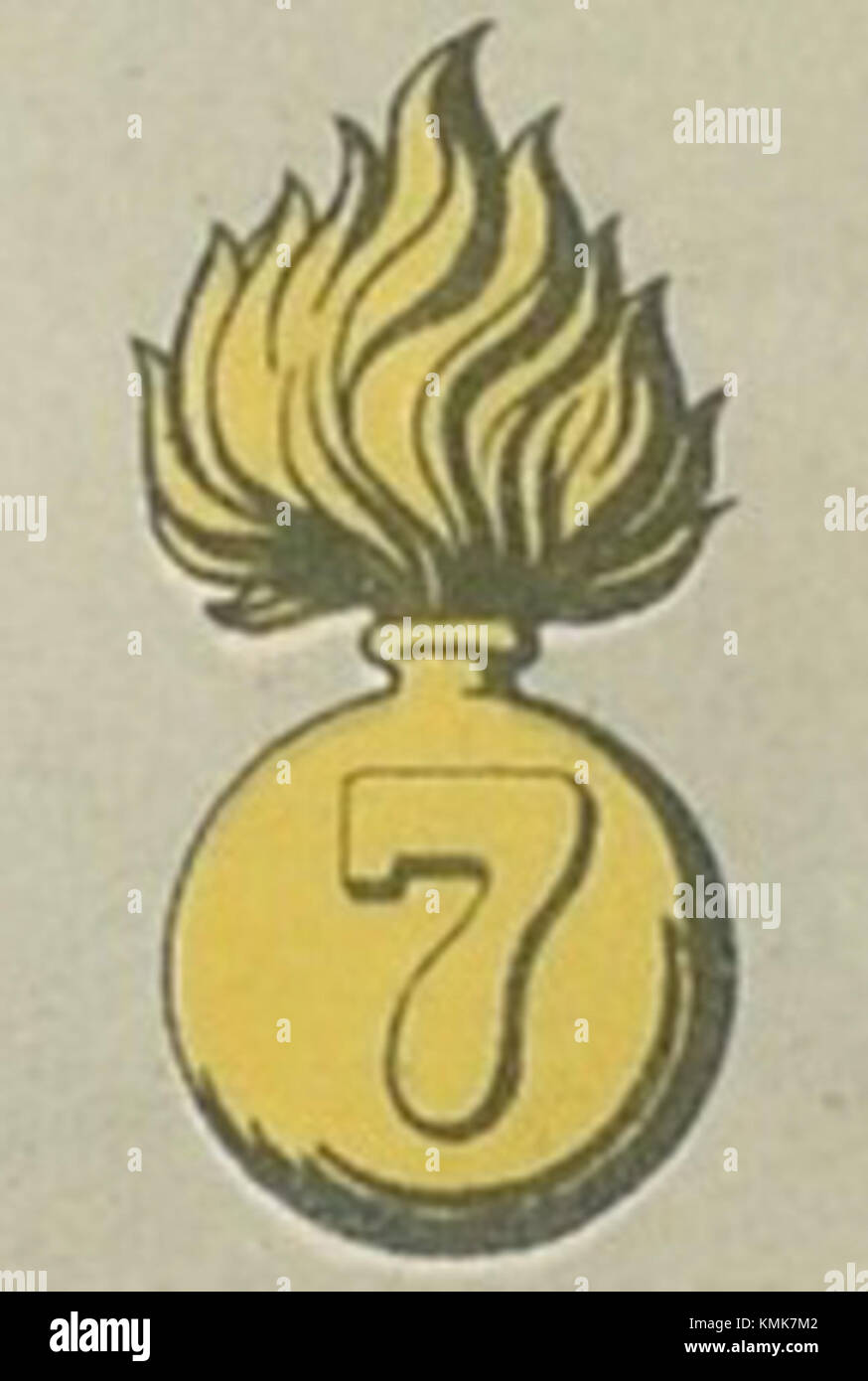 The 7th London Regiment Badge represents the military insignia of a ...