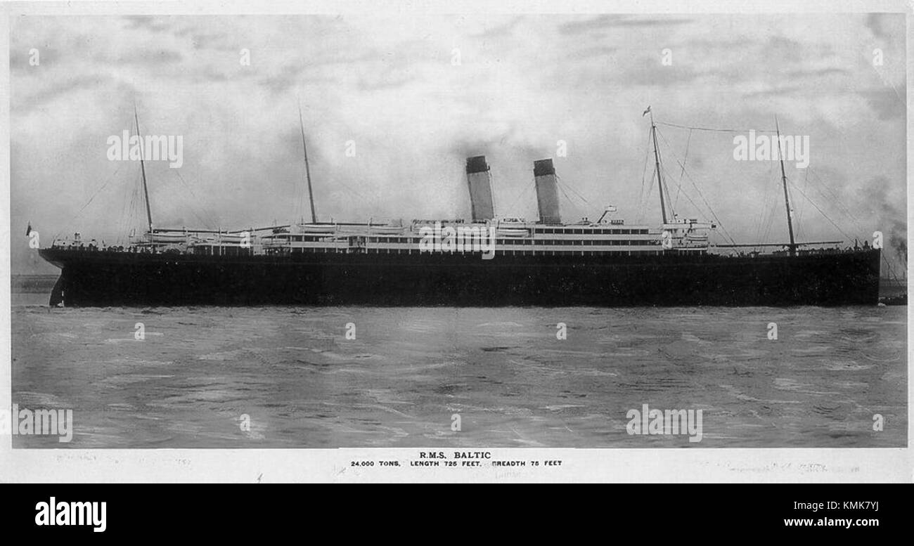 The RMS Baltic was a transatlantic passenger ship, known for its ...