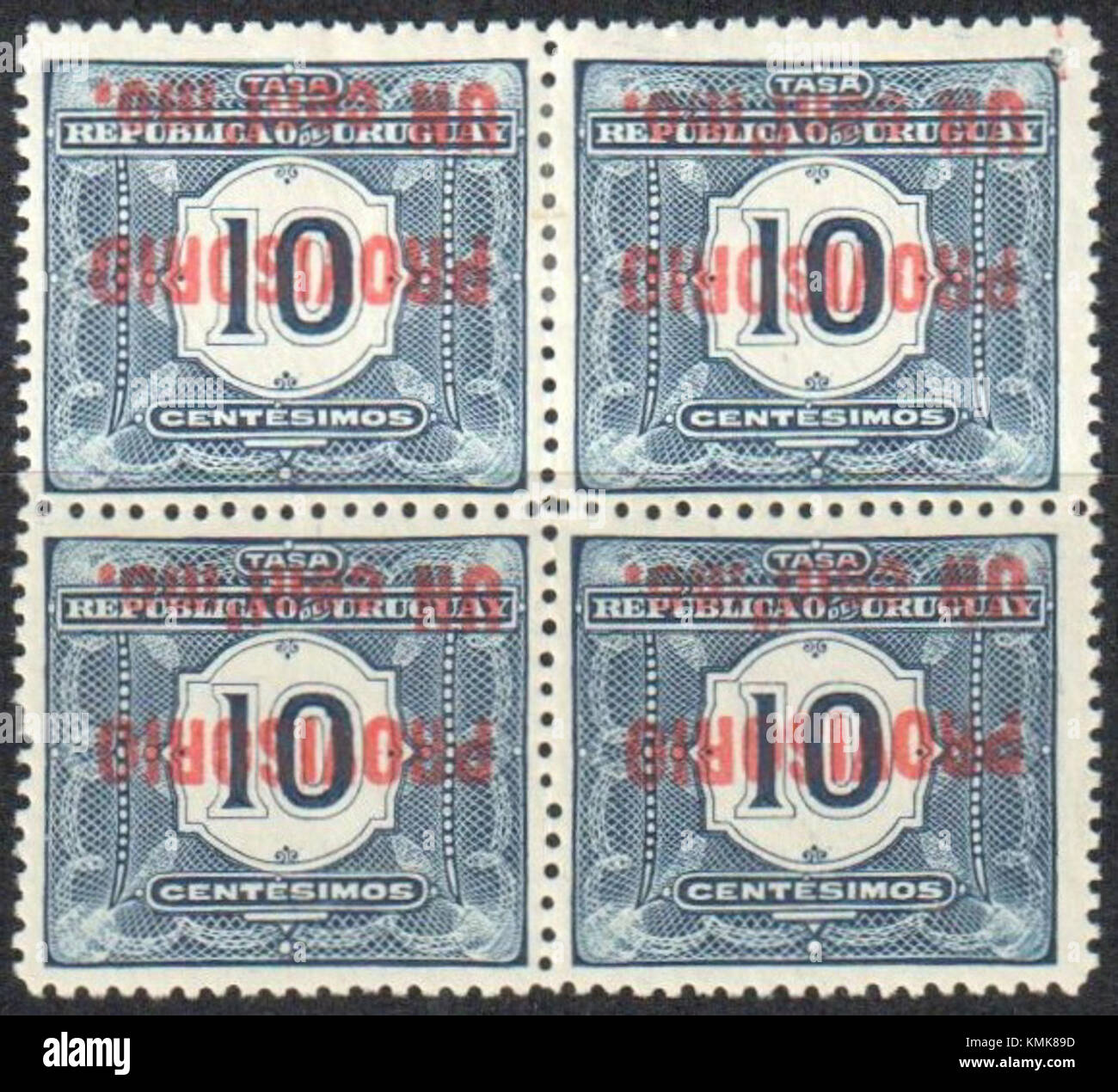 The Uruguay 1904 ScJ6a inverted overprint is a rare stamp from the ...