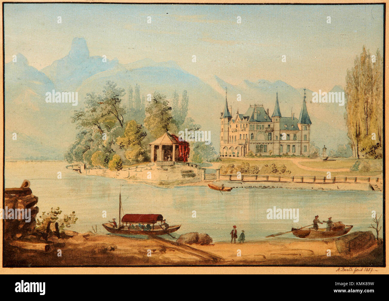 Schloss Schadau, located in Barth, Germany, is a historical castle ...