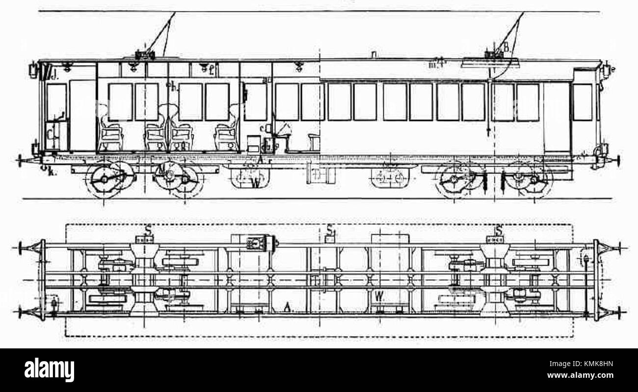The BTB BCe 4-4 Typenskizze is a technical drawing representing a type ...