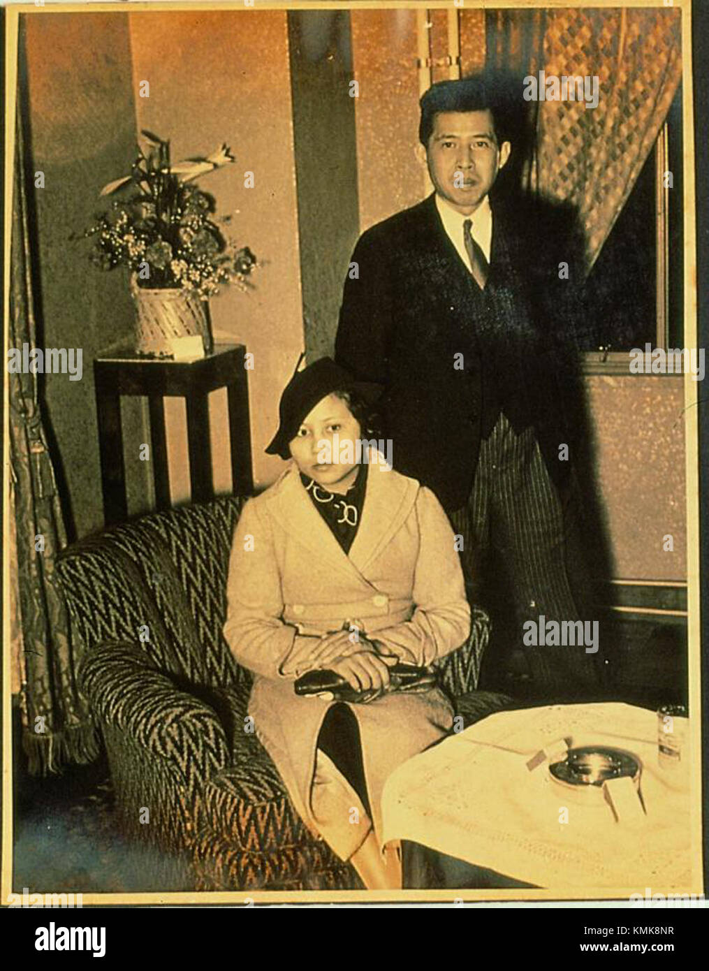 Photograph of Pridi Banomyong and Poonsuk Banomyong, prominent figures ...