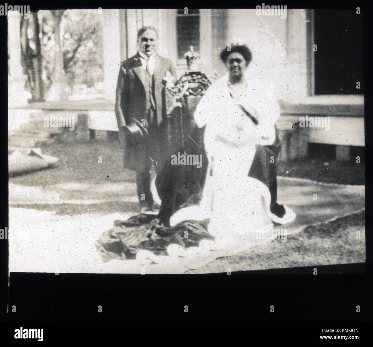 Queen Salote Tupou III of Tonga is depicted in her coronation robe ...